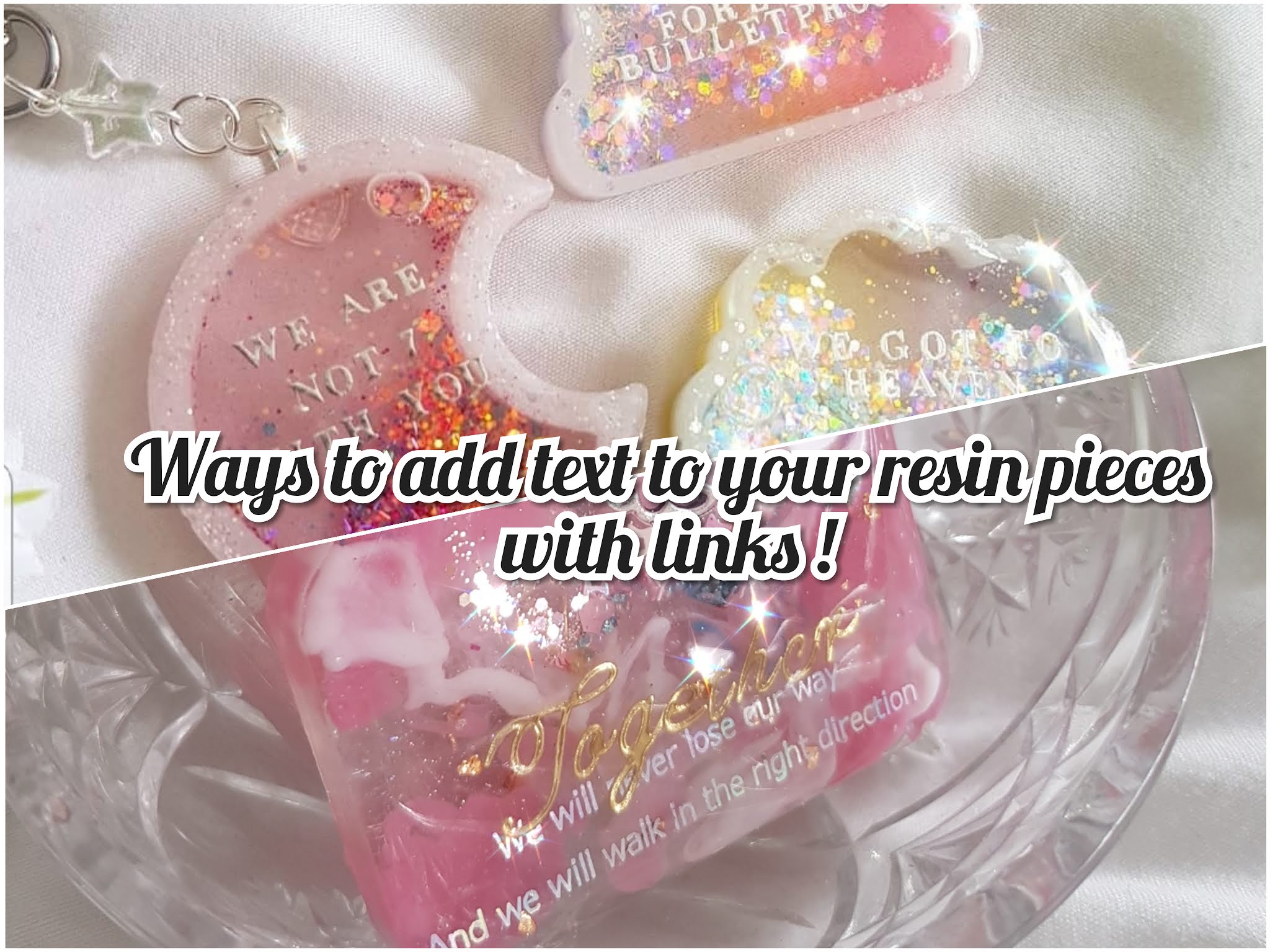 4. Every method I use for adding text to my resin pieces (with links!)
