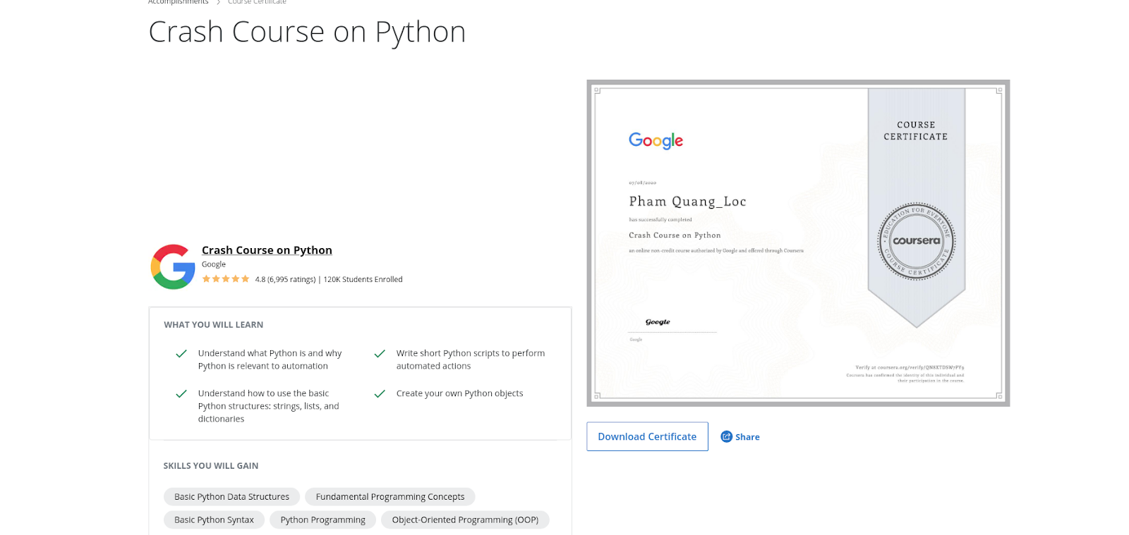 Reference - Chém gió về Google IT Automation with Python Professional ...