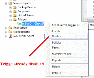 SQL Server: Disable Logon Trigger Using DAC to Resolve Login Problem : Connect SQL