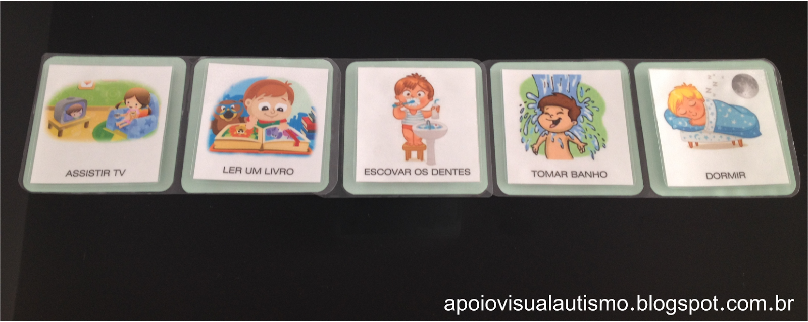 Apoio Visual :: Autismo: Rotina de parede