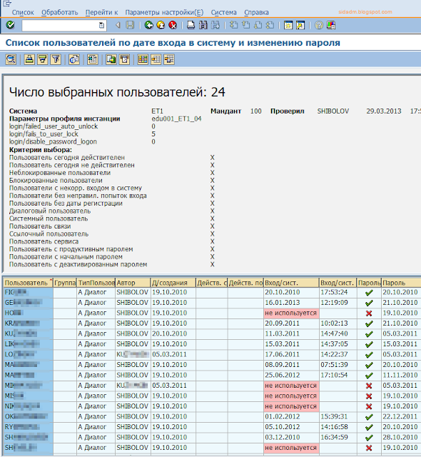 sidadm: User Information System