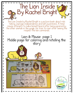 THE LION INSIDE BOOK UNIT AND BOOK CRAFT ~ Book Units by Lynn
