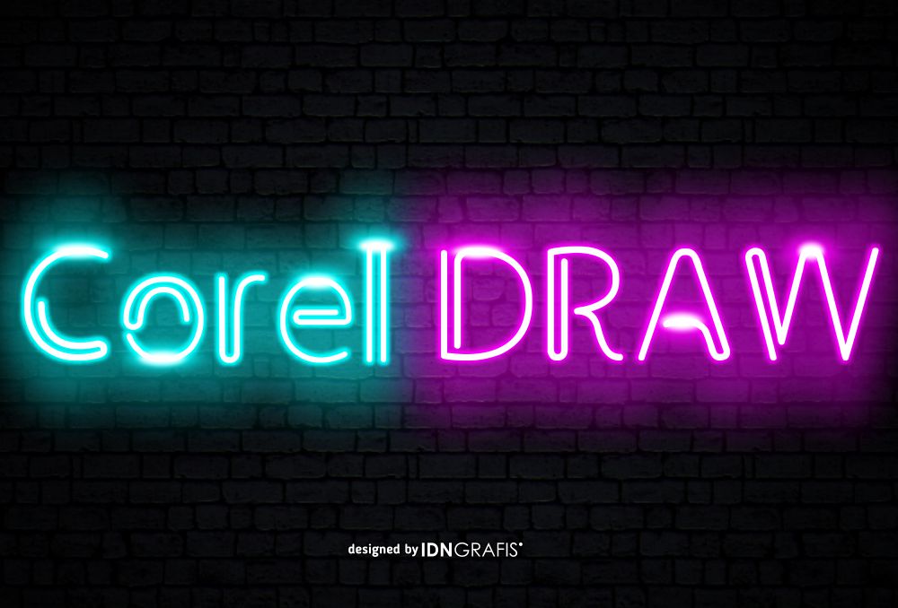 Cara Membuat Effect Neon Di Corel Draw - IDN GRAFIS