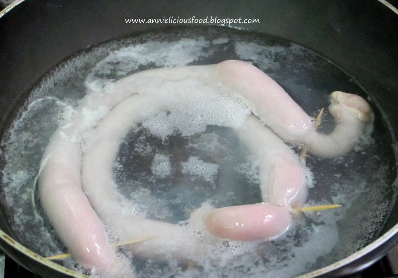 Annielicious Food: How to prepare Small Pork Intestines (如何处理猪小肠)