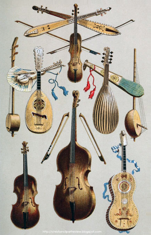 Musical Instruments in Color | Christian Clip Art Review