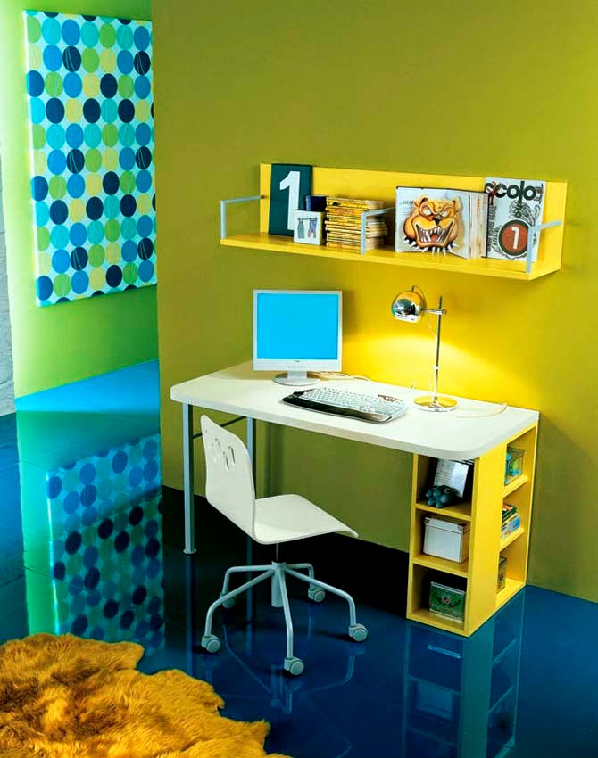 Perfect Study Area In Kids Rooms | New Ideas Of Kids Study Table In ...
