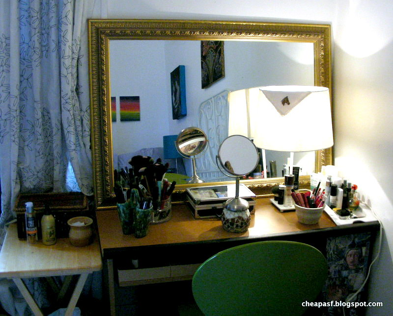 brutally honest beauty: My DIY makeup storage desk (cheap, good for ...