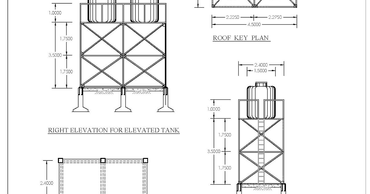 KHIDMAT MELUKIS PLAN: Design Water Tank