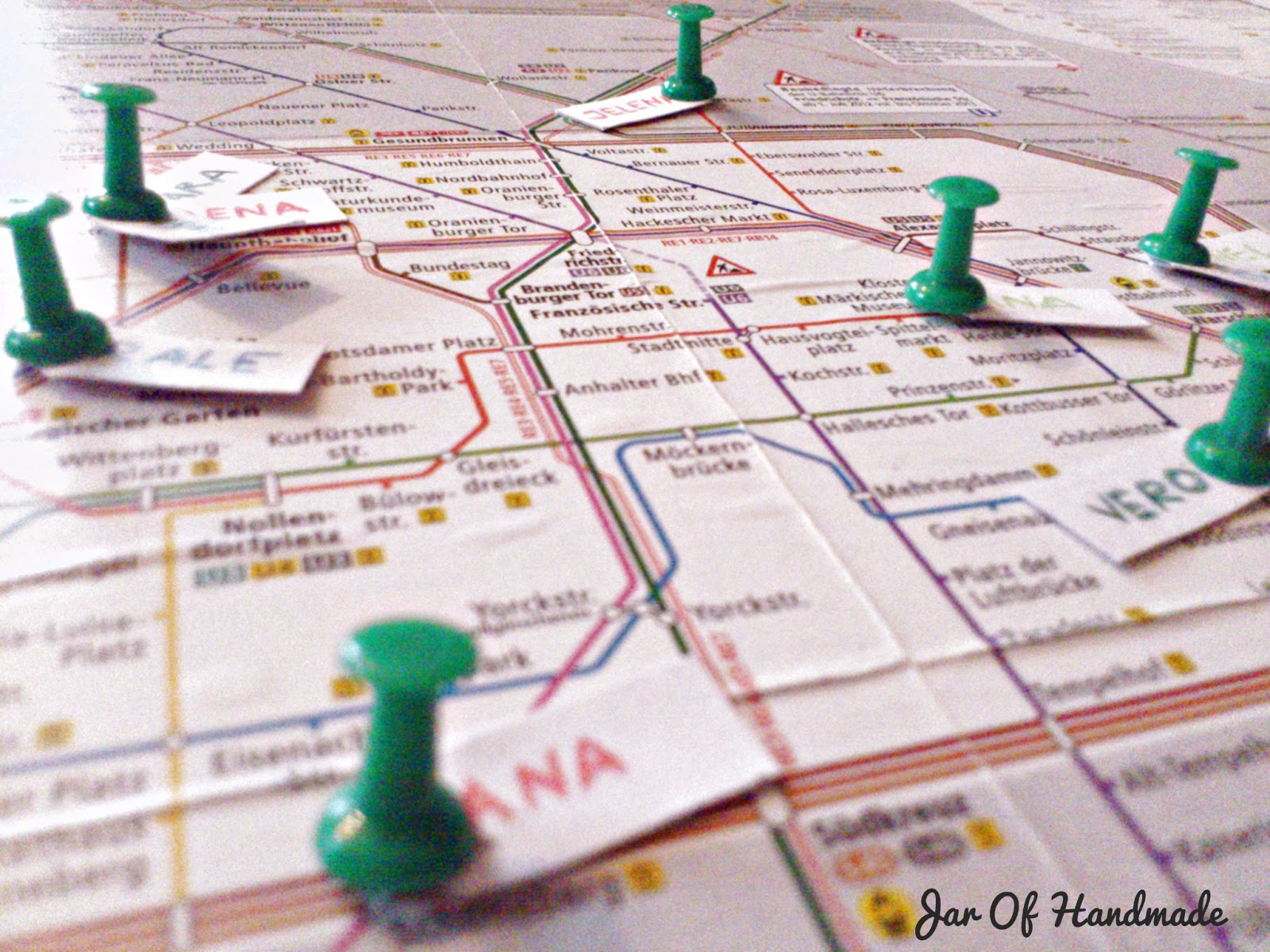 Jar Of Handmade: DIY: (Berlin) Metro Map to Wall Art