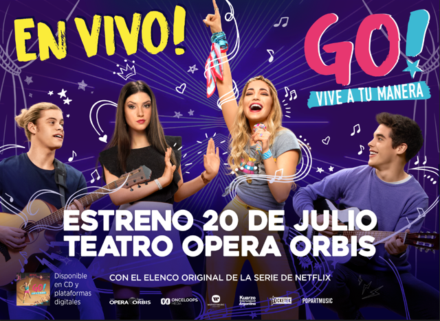 Teatros Argentinos: "GO! VIVE A TU MANERA" LLEGA AL TEATRO