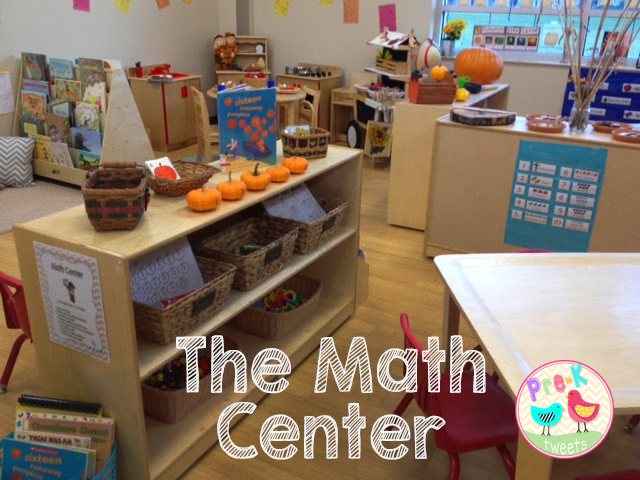 Pre-K Tweets: Learning Centers Blog Hop Series: Math & Manipulatives Center