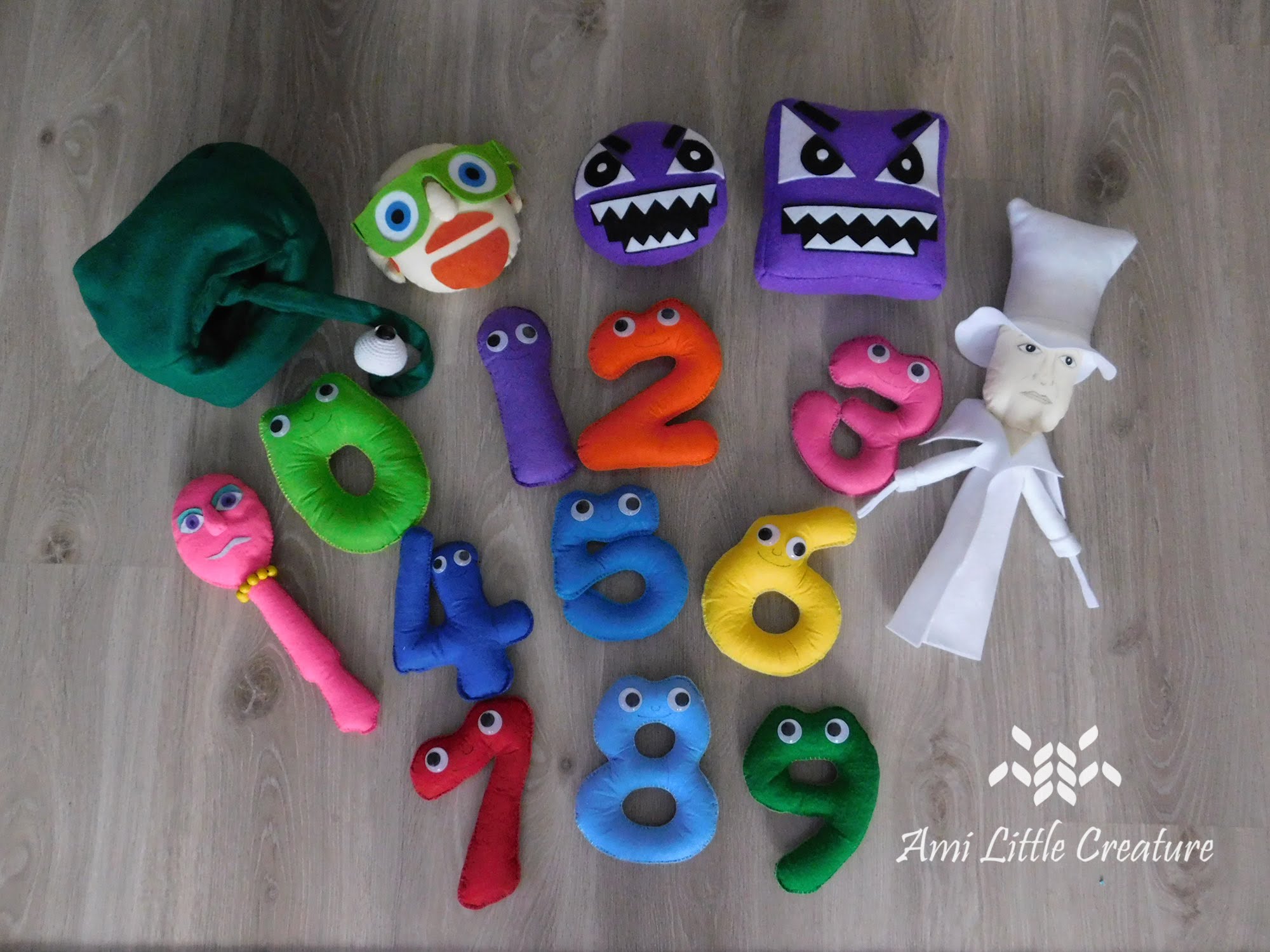 SEWING Numberjacks - templates + children play scenario | Supercyfry ...