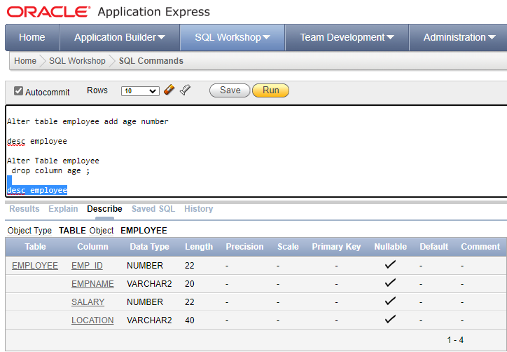Basic SQL Commands in Oracle Database #Diksha Oracle Training Centre