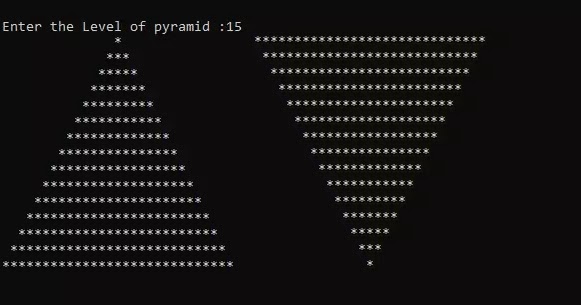 Kailash S Blogs Pyramid In Console Application