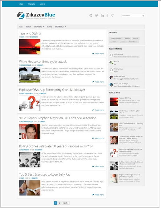 Simple and Best Free Blogger Templates 2015