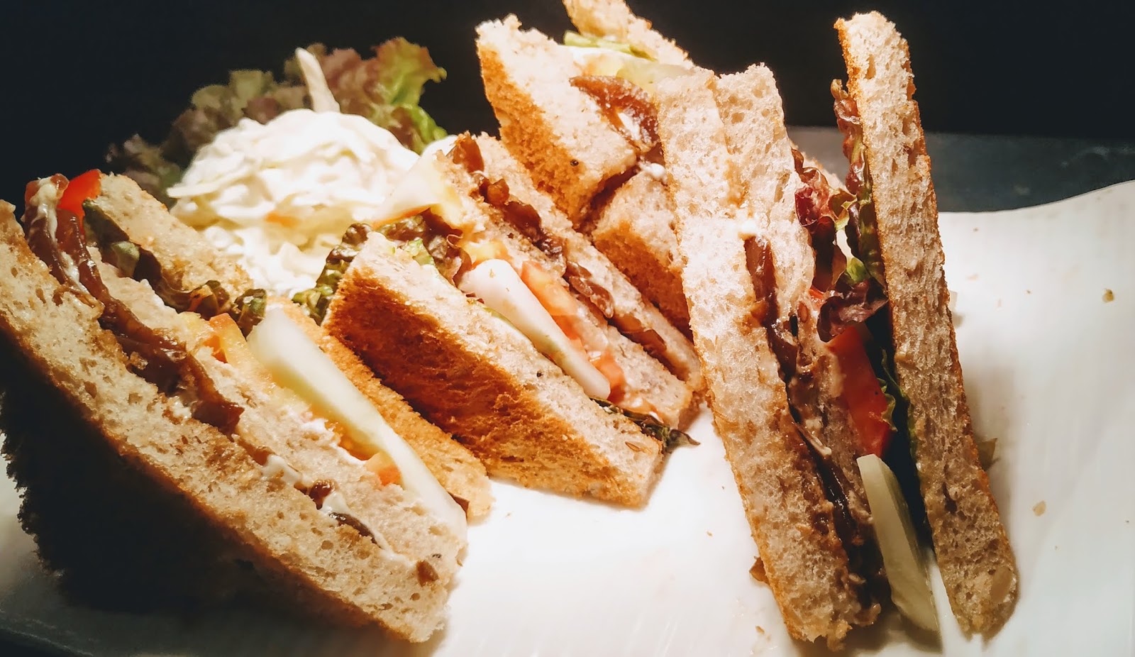 How to make Veg Club Sandwich - hassanchef restaurant style recipes