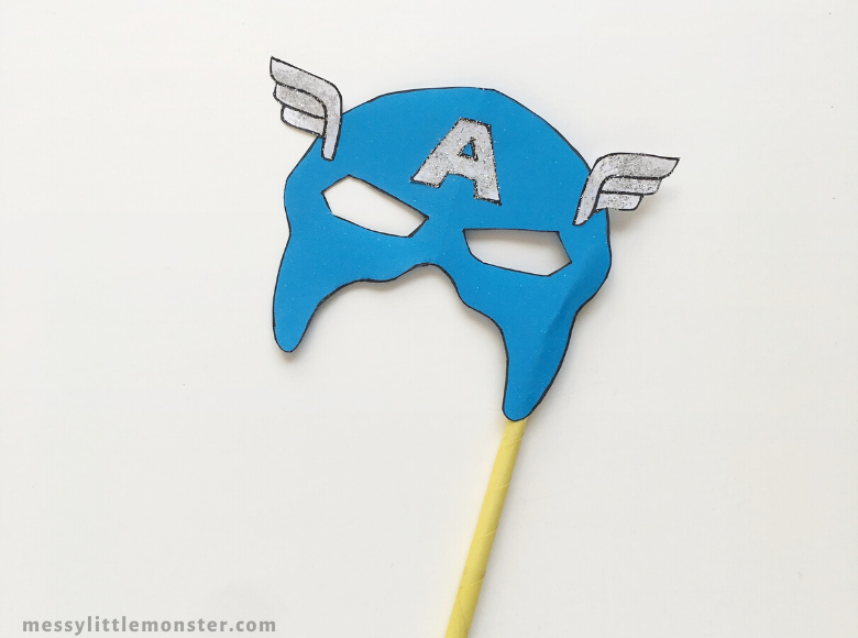 Superhero Mask Craft - Messy Little Monster