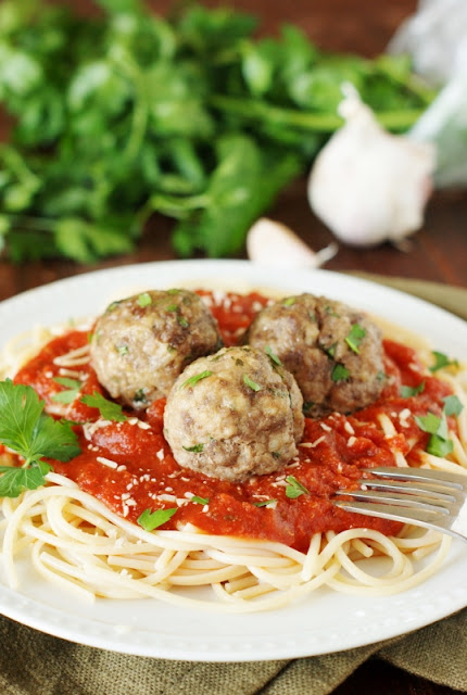 Baked Homemade Meatballs | The Kitchen is My Playground