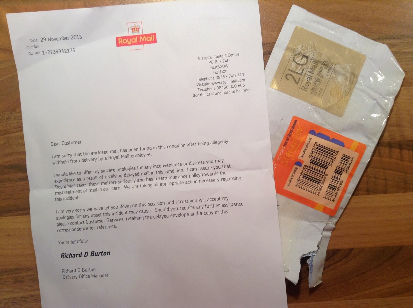 Royal Mail Missing Item