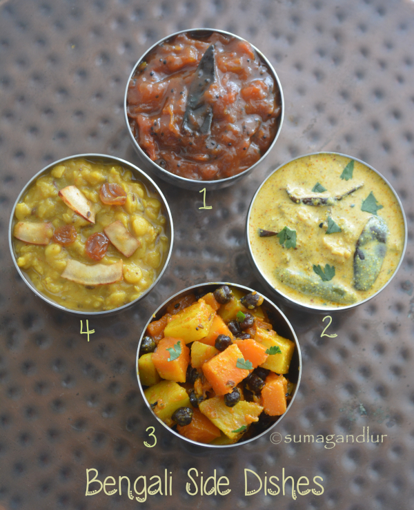 Veggie Platter: Bengali Niramish Thaali ~ Uchche Bhaja / Bengali Bitter ...