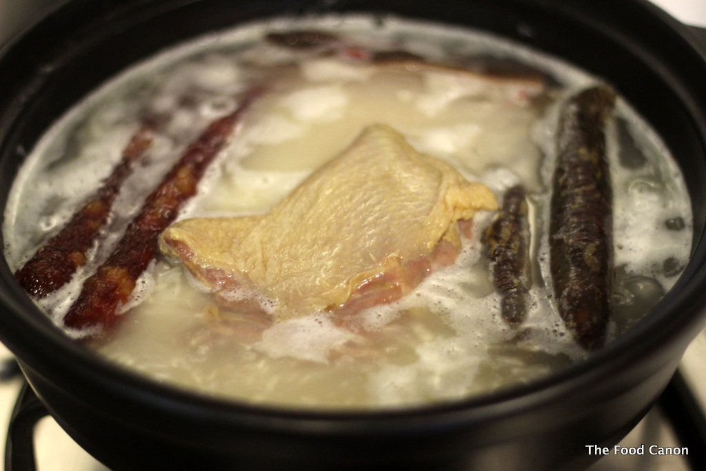 Chinese New Year Recipes: Waxed Meat Claypot Rice (Lap Mei Fun) - The ...