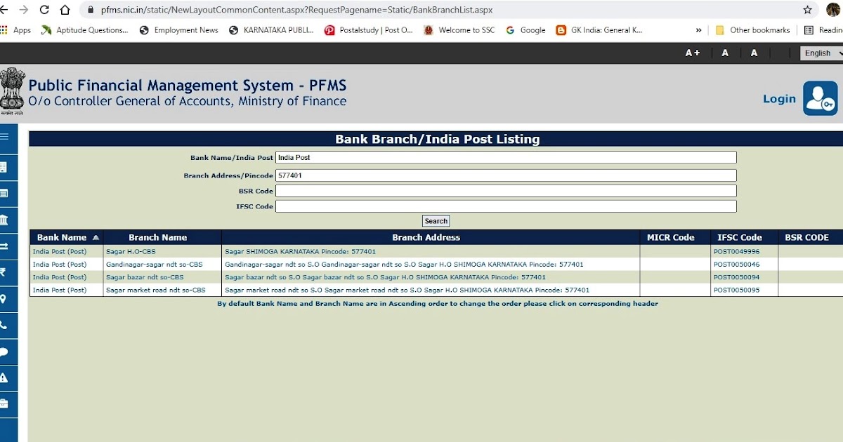 How to Search/Find Post Office IFSC Code | Postal IFSC Code is used for ...