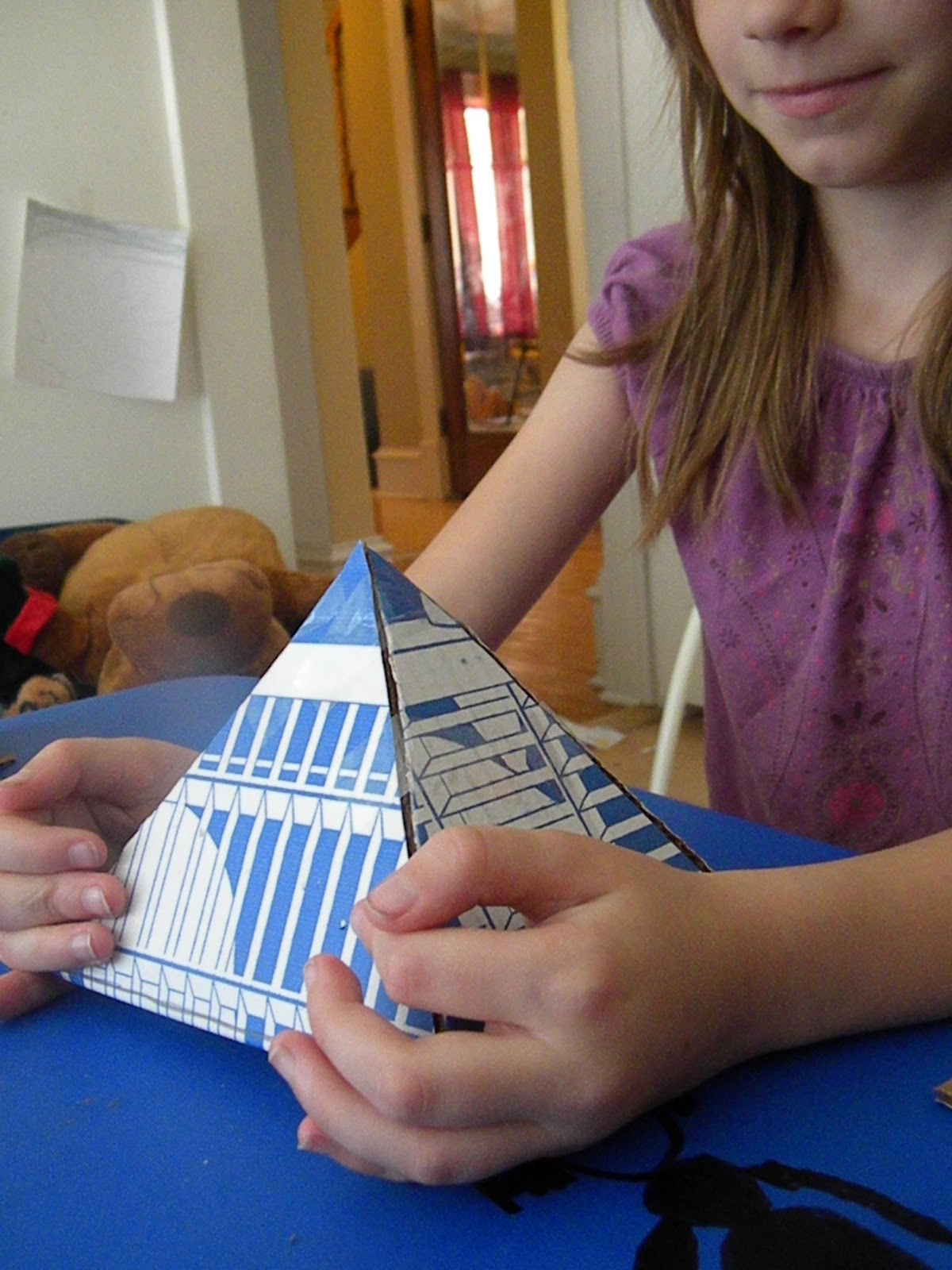 muck and nettles: Papier Mache Pyramid