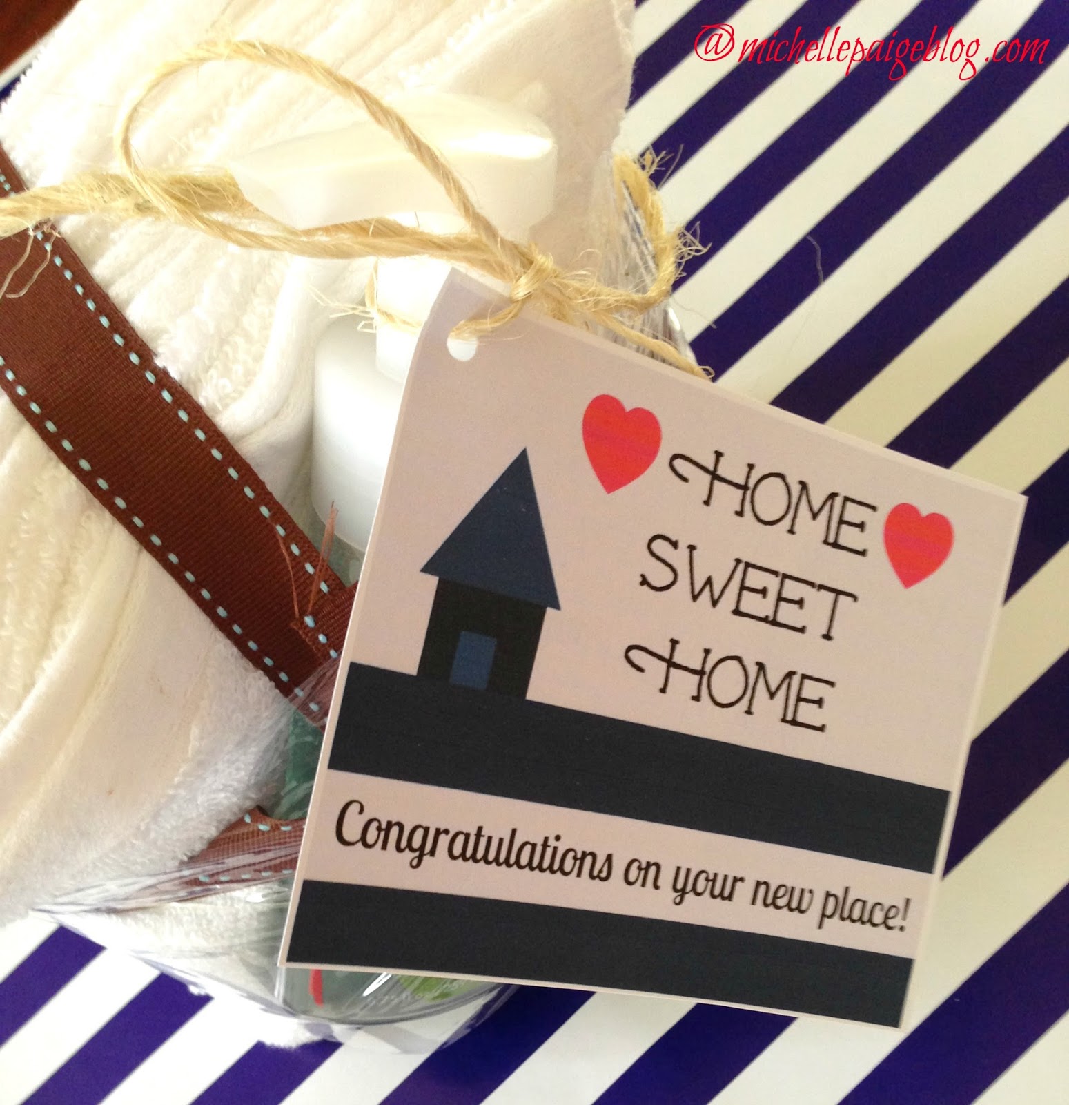 michelle paige blogs: Housewarming Gifts and Printable Tag