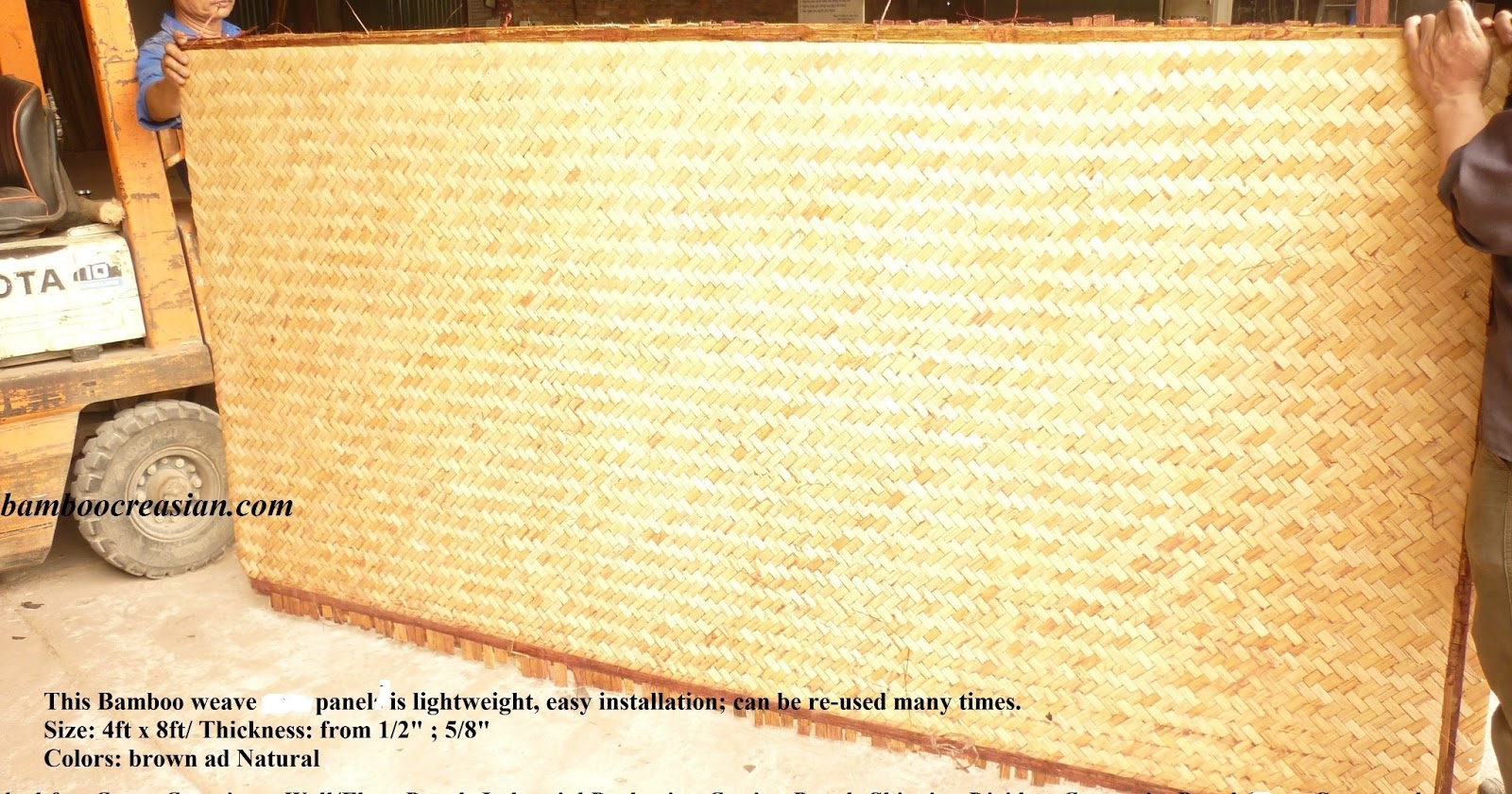 Quality Bamboo and Asian Thatch: Waterproof Bamboo Panels for outdoor ...