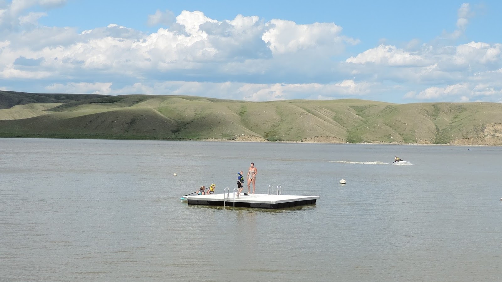 Travel with Kevin and Ruth: A new swim raft for the park!