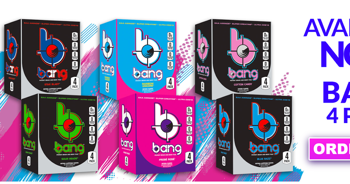 The Supp Plug: Bang Energy Drinks Now Available in 4 Packs