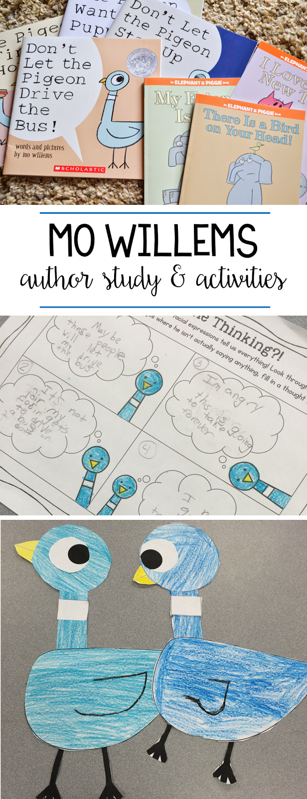 We Love Pigeon! Mo Willems Author Study - Susan Jones Teaching