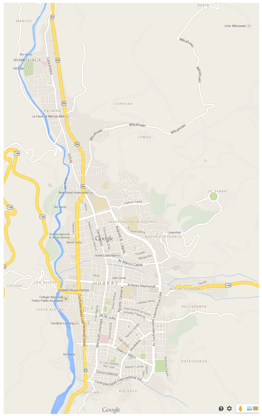 CIENCIAS SOCIALES: Mapa de Huaraz