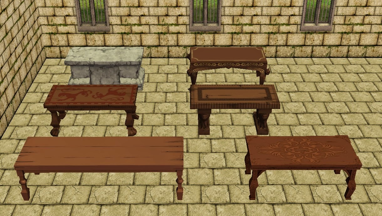 Decat's Sims 2 Creations: TSM Tables and Deco
