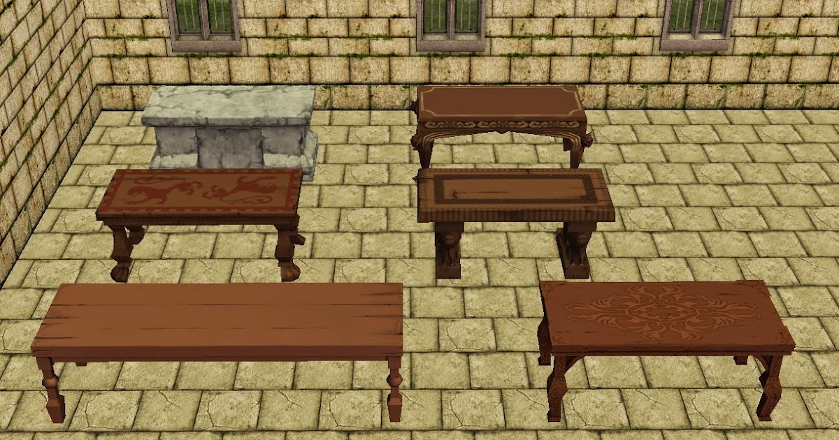 Decat's Sims 2 Creations: TSM Tables and Deco