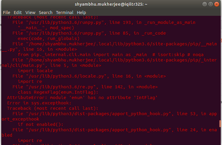 Attributeerror Module Enum Has No Attribute Intflag