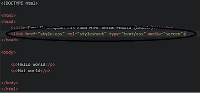 Cara Menerapkan CSS Pada HTML Untuk Pemula (Newbie) - Caramenerapkan
