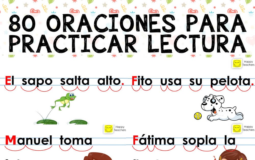 Oraciones para Practicar Lectura | Materiales Educativos para Maestras