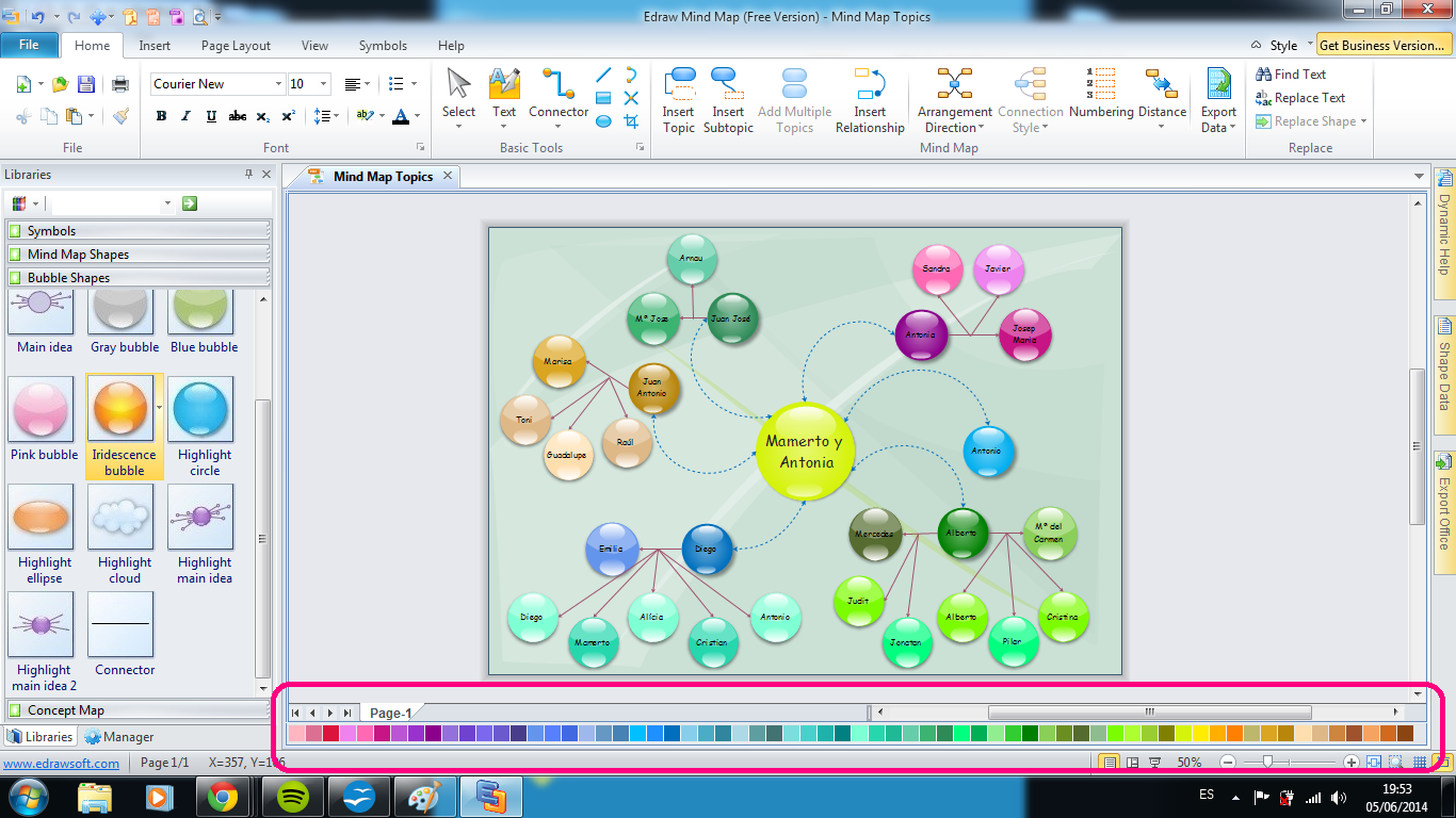 EDraw Mindmap (Mapas Conceptuales): La creación de un mapa conceptual