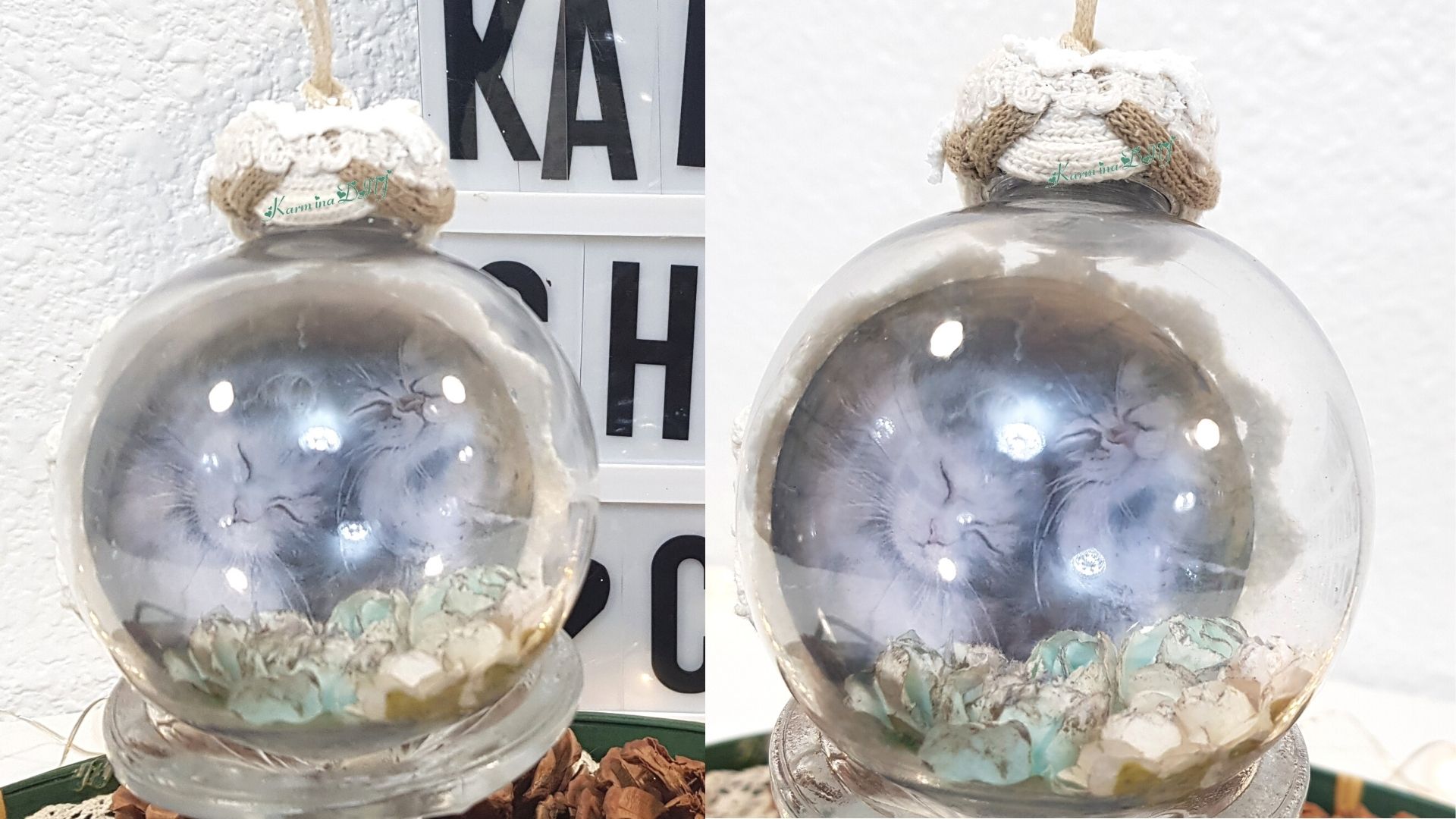 DIY, CÓMO DECORAR ESFERAS TRANSPARENTES FÁCILMENTE CON DISTINTOS ...