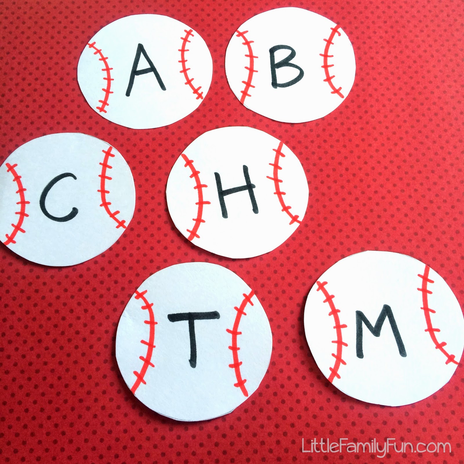 Little Family Fun: Baseball Spelling