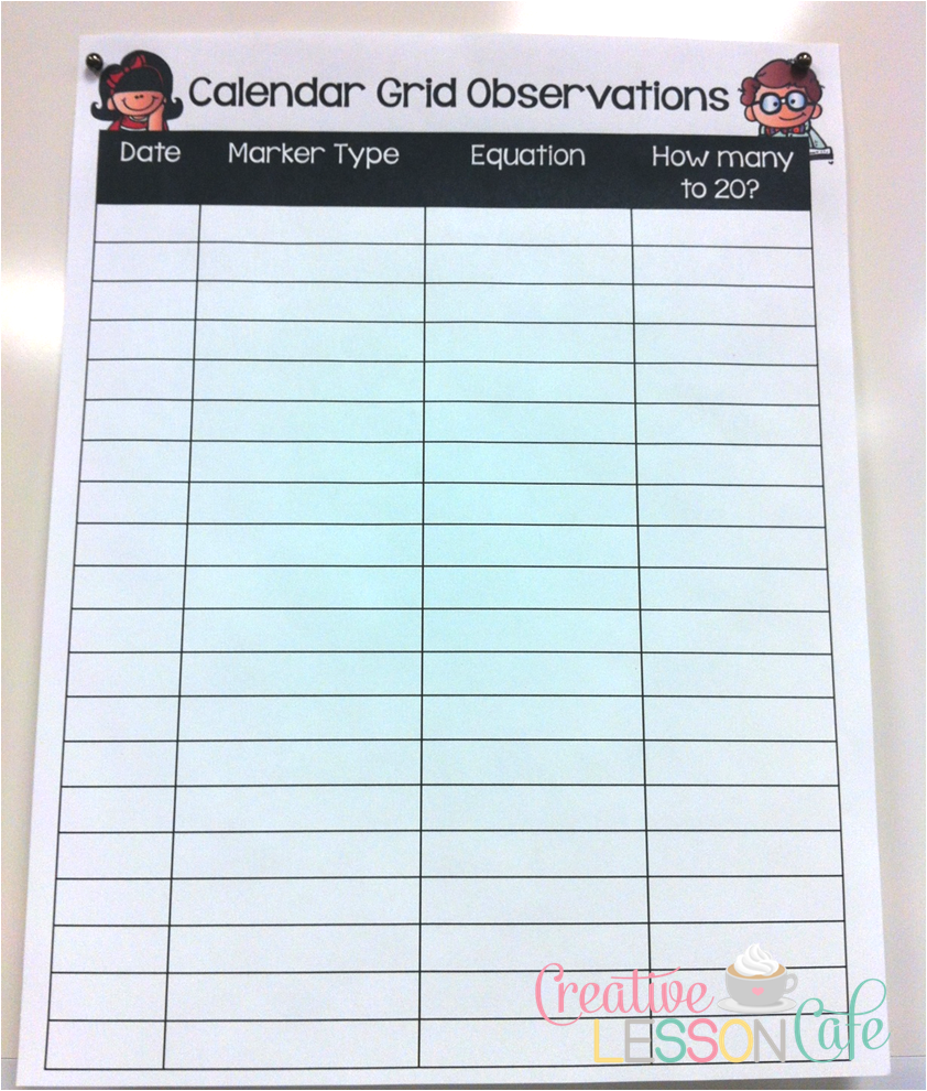 Creative Lesson Cafe: Number Corner Set-Up Photos~ Our Calendar Math ...