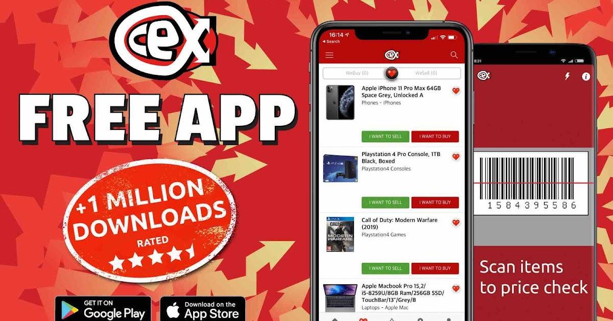 blog.webuy.com: Join +1 Million CeX App Users!