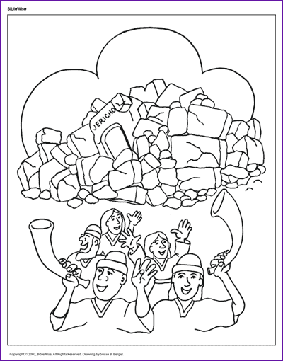Joshua And Jericho Coloring Pages ~ Coloring Pages