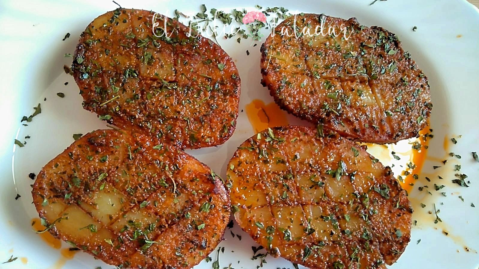 Patatas al horno para guarnición - El dulce paladar