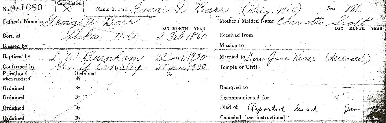 Remembering Family: George Washington Barr's Early Experience with the ...