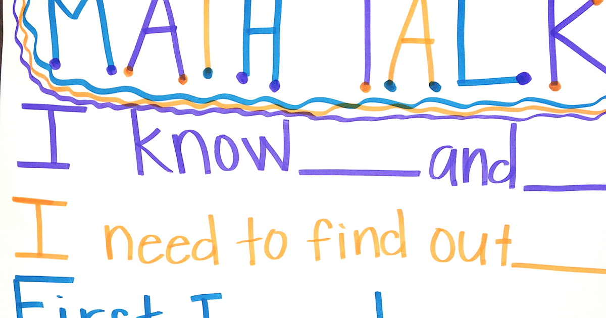 FREE Math Talk Posters! - Classroom Confetti