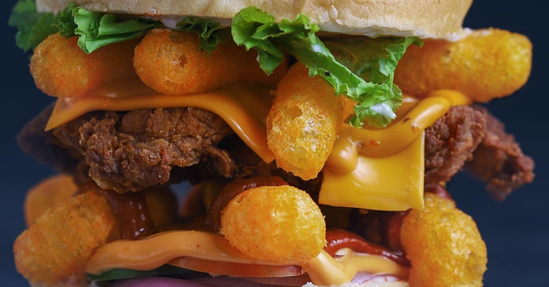 Cheetos Chicken Burger - Taco Street - The Lassi Shop, MG Road, Mangalore