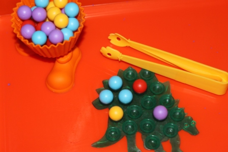 Water and Marble Transfer - The Activity Mom