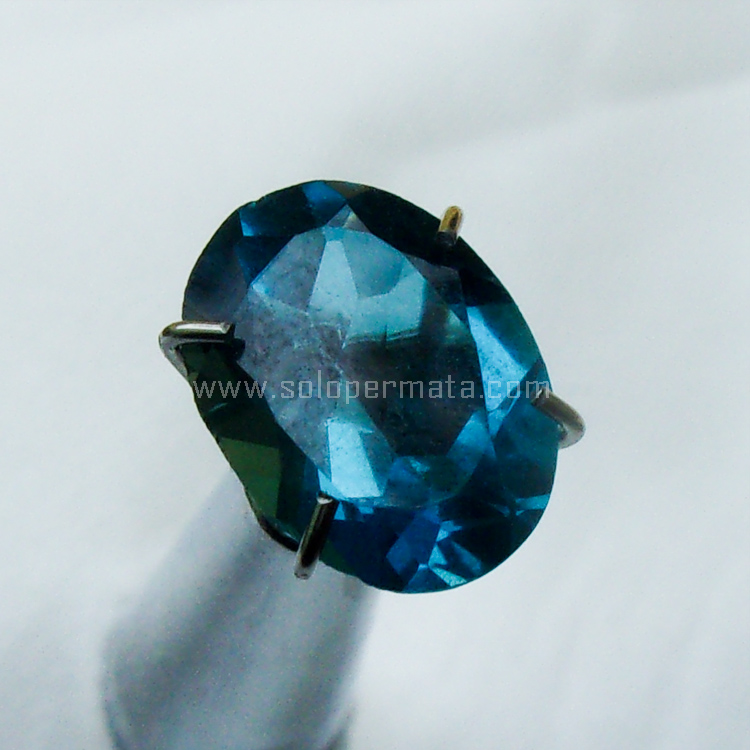 Batu Permata Blue Topaz - SP993 | Batu Moldavite | Toko Batu Akik ...